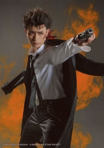Official photo (male) / actor Kohei Hayashida (XANXUS) / Hizue / Background Gray / Character ...