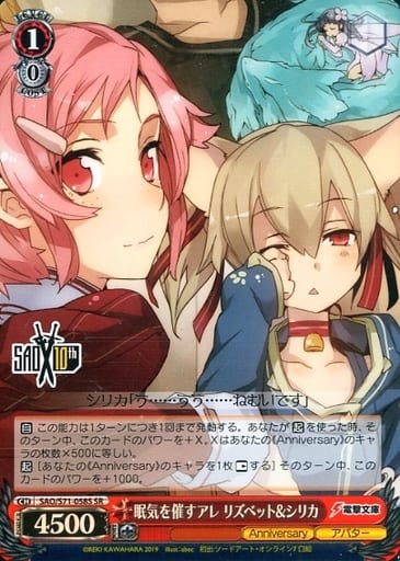 SAO/S71-058S [Super Rare] : (Holo) Sleepy Areliz Bet & Silica | Toy ...