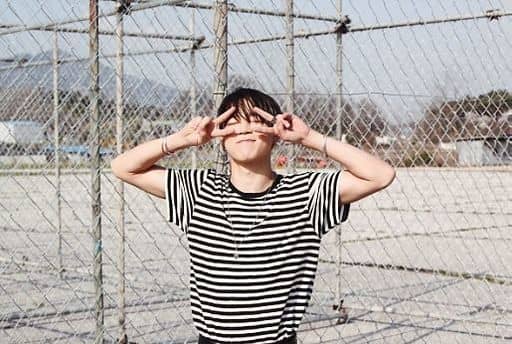 BTS / Jimin / horizontal, upper body, costume white, black, stripe ...