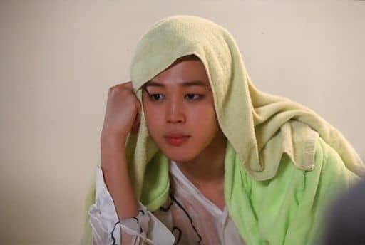 BTS / Jimin / Horizontal, Bust Up, Costume White, Towel Yellow Green ...