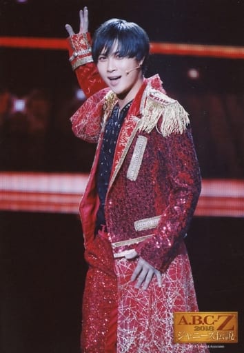 A.B.C-Z / Ryosuke Hashimoto / Live Photo / Knee-High / Costume Black / Red / Gold / Right Hand ...