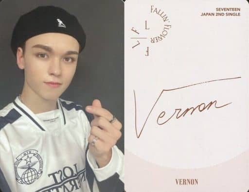 Seventeen / VERNON (Vernon) / Back Red / Print with signature / CD ...