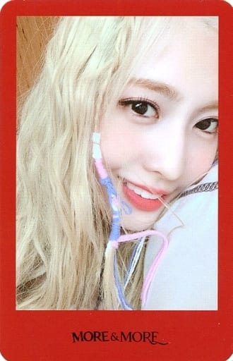 TWICE / Momo / Red Frame / Lower Title Logo / CD "MORE & MORE" attached ...