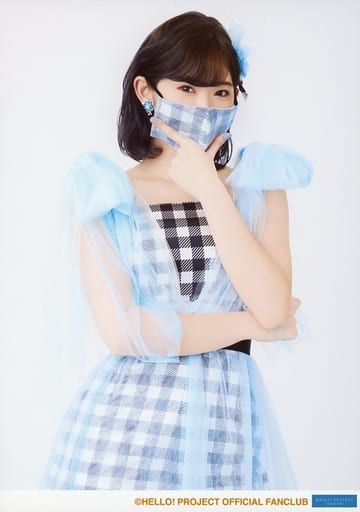 Angerme / Ayano Kawamura / Above the Knees / Light Blue. Black / Left ...