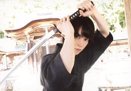 Masanari Wada / Horizontal, Bust Up, Costume Black, Right Side, Double-Handed Swords / "Masanari ...