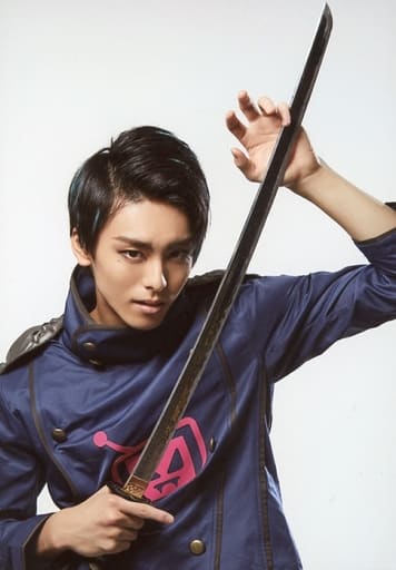 Akira Takano / Upper Body, Costume Blue, Both Arms Weapon, Background ...