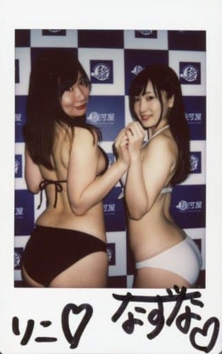 Official photo (female) / Gravure idol ☆ Chitose Nazuna / Aiba Riko / with handwritten signature ...