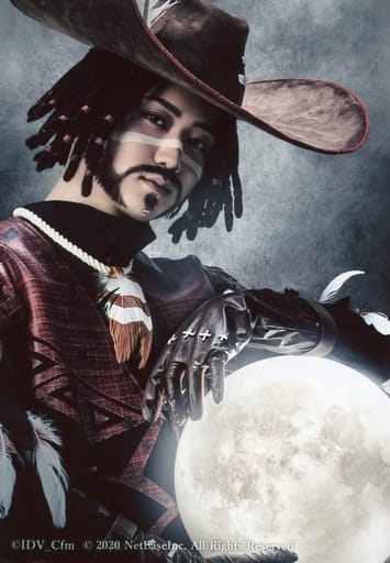 Cowboy (cowboy) / upper body / moon / Character Akira Tanaka shot ...