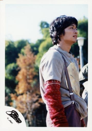 SMAP / Shingo Katori / Upper Body / Costume Gray Red / Suspenders ...