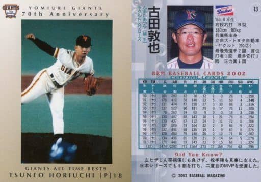 BBM / Insert Card / Photo Card / Yomiuri Giants / BBM2004 Yomiuri Giants 70 th Anniversary Card ...