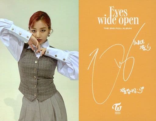 TWICE / Park Ji-hyo / Upper body / back side printing with signature ...