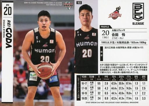 駿河屋 - 163[レギュラーカード]：合田怜（BBM）