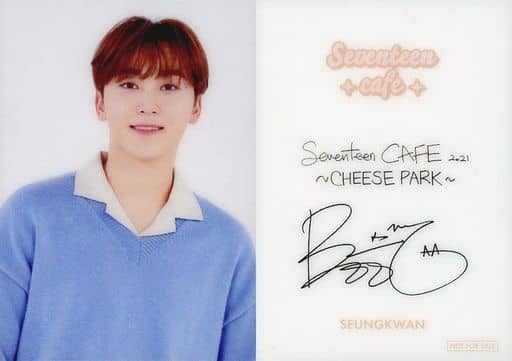 Seventeen / SEUNGKWAN (Boo Seung-kwan) / Back side print with signature ...