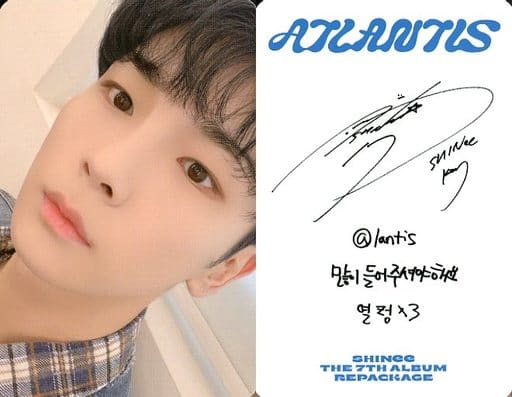 SHINee/KEY / Costume Check Pattern / Back Side Print with signature ...