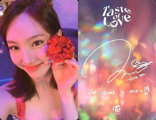 TWICE / Im Na-yeon / back side With Print Signature and Message / CD ...
