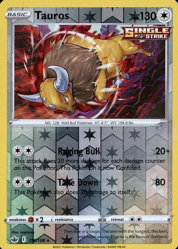 115/198 [★ (R)] : (reverse holo) Tauros / Tauros | Toy Hobby | Suruga ...
