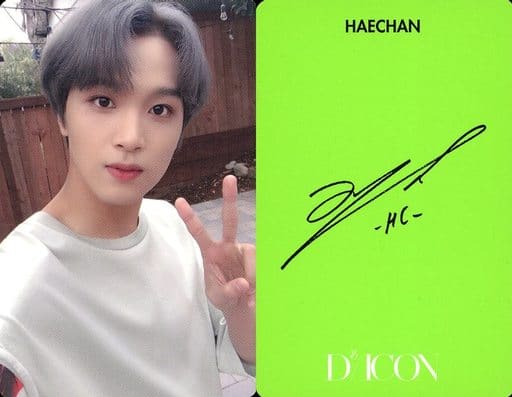 NCT127 / Hechan (HAECHAN) / Back Yellow Green / Printed with signature ...