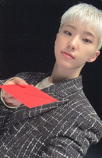 Seventeen / HOSHI / Back Side Orange / Beige / Paint / CD "Face the Sun ...