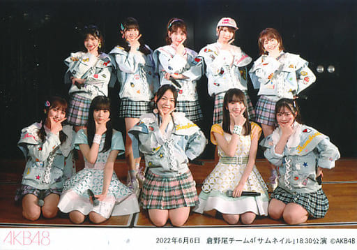 AKB48 / Group (10 people) / Yokogata, June 6, 2022 Kurano Team 4 "Thumbnail" performance at 18 : ...