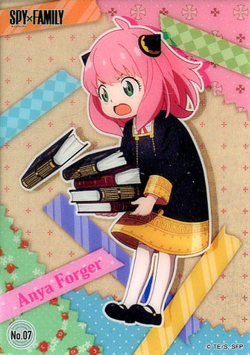 Anime Torayca / SPY×FAMILY Clear Card Collection Gum No. 07 : Anya ...
