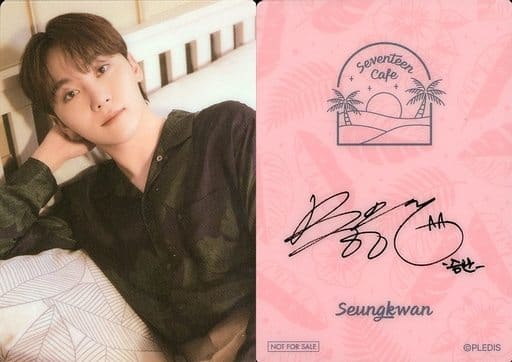 Seventeen / SEUNGKWAN (Boo Seung-kwan) / Back Side Print with signature ...
