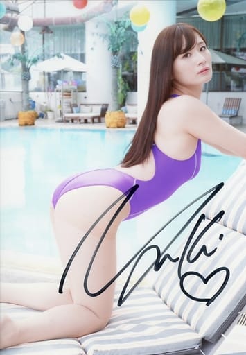 Official photo (female) / Gravure idol ☆ Shioki Kiyose / with handwritten signature / Kyoketsu ...