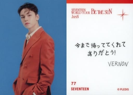 Collection card (male) / "SEVENTEEN WORLD TOUR [BE THE SUN] - JAPAN ...
