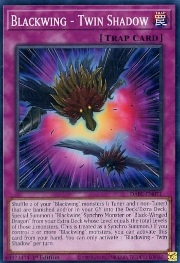 Yu-Gi-Oh / N / Trap / Darkwing Blast DABL-EN071 [N] : Blackwing-Twin ...
