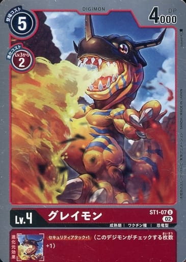 ST1-07 [U] : Greymon | Toy Hobby | Suruga-ya.com