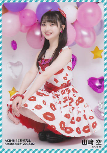 Official photo (AKB48, SKE48) / idol / AKB48 Sora Yamazaki / Whole body ・ Sitting / AKB48 17th ...