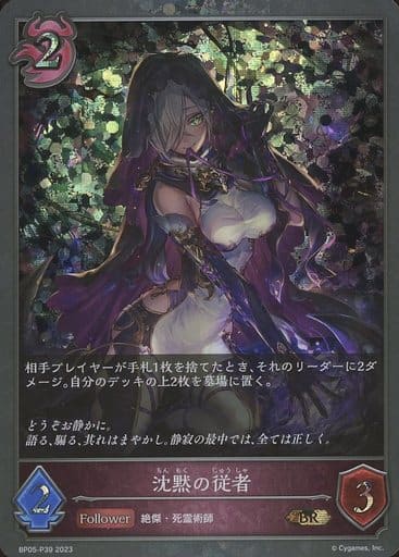 駿河屋 - BP05-P39[BR]：(プレミアム)沈黙の従者（シャドウバース エボルヴ）