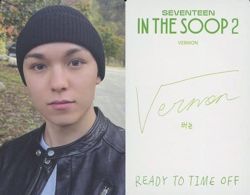 SEVENTEEN / VERNOn (Vernon) / Reverse side print with signature / "IN ...