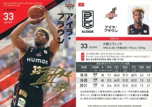 151 [Regular Card] : Ira Brown (Gold Leaf with signature) | Toy Hobby ...