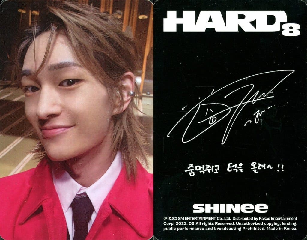 SHINee/ONEW / Back Black / Letters White / Printed with signature / CDs ...