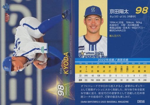 BBM / レギュラーカートﾞ / BBM2023 Yokohama DeNA BayStars DB56 [Regular Card] : Yota Kyoda | Toy Hobby ...