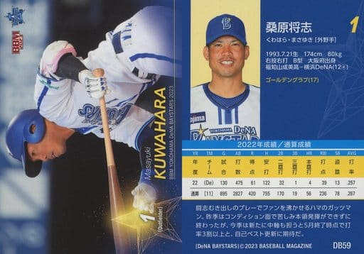 BBM / レギュラーカートﾞ / BBM2023 Yokohama DeNA BayStars DB59 [Regular Card] : Masayuki Kuwahara | Toy ...