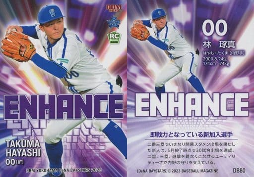 BBM / レギュラーカートﾞ / ENHANCE/BBM2023 Yokohama DeNA BayStars DB80 [Regular Card] : Takuma Hayashi ...