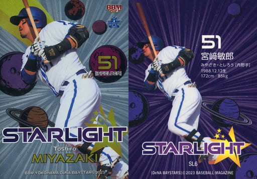 BBM / Insert Card / STARLIGHT/BBM2023 Yokohama DeNA BayStars SL6 [Insert Card] : Toshiro ...