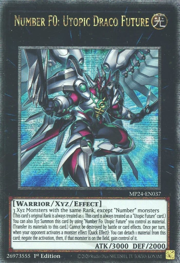 駿河屋 - MP24-EN037[QCSE]：Number F0： Utopic Draco Future/FNo.0 未来龍皇ホープ（遊戯王）