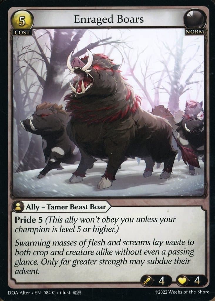 駿河屋 - DOA Alter ・ EN - 084[C]：Enraged Boars（Grand Archive）