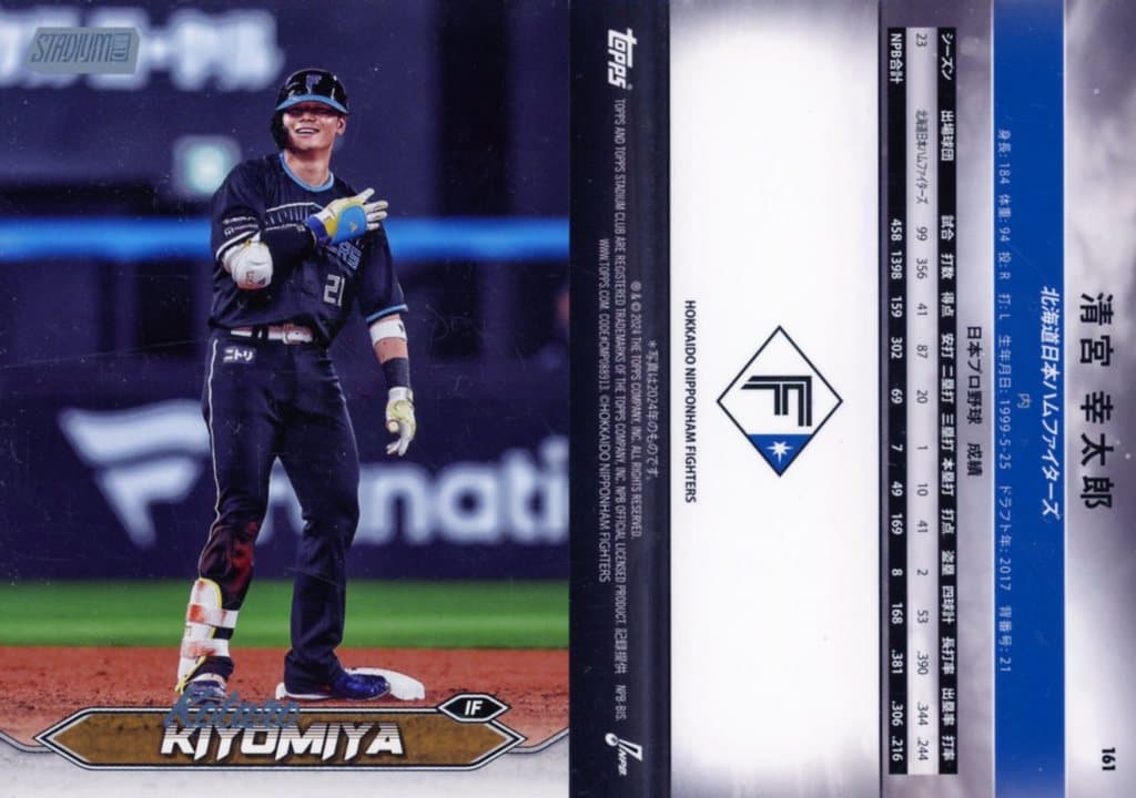 駿河屋 - 161[ベースカード]：清宮 幸太郎（スポーツ）