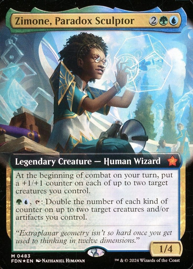 駿河屋 - 0483[神話R]：【FDN】【FOIL】【拡張アート版】Zimone Paradox Sculptor/逆説の彫刻家、ジモーン ...