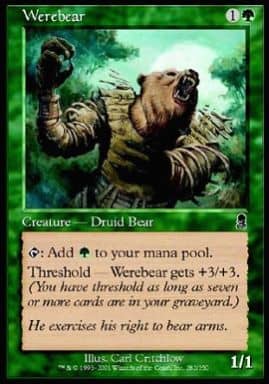 Magic The Gathering / English / ODYSSEY / Green C : Werebear / Kumahito ...