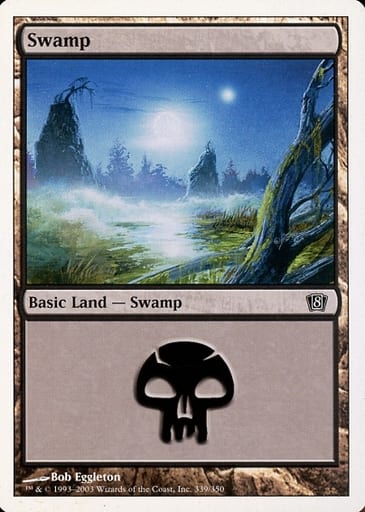Magic The Gathering / English / 8 th edition / Basic Land C : Swamp ...