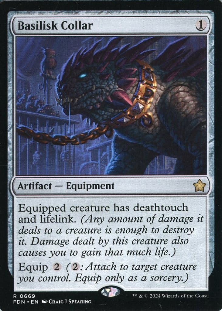駿河屋 - 0669[R]：【FDN】Basilisk Collar/バジリスクの首輪（マジックザギャザリング）