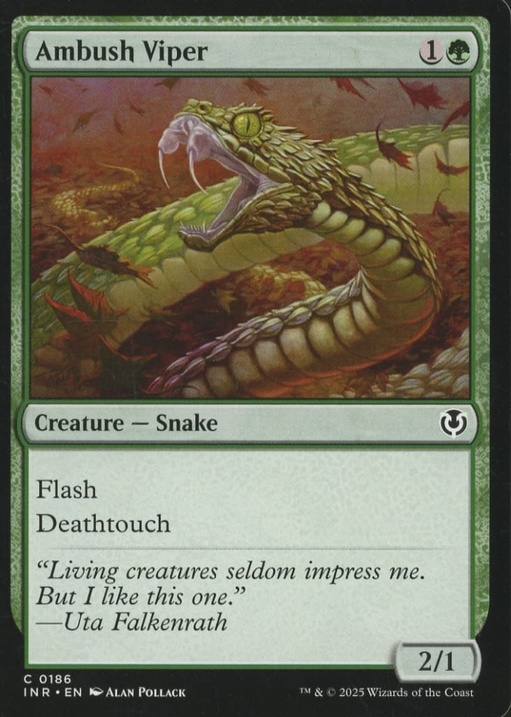 駿河屋 - 0186[C]：【INR】Ambush Viper/待ち伏せのバイパー（マジックザギャザリング）