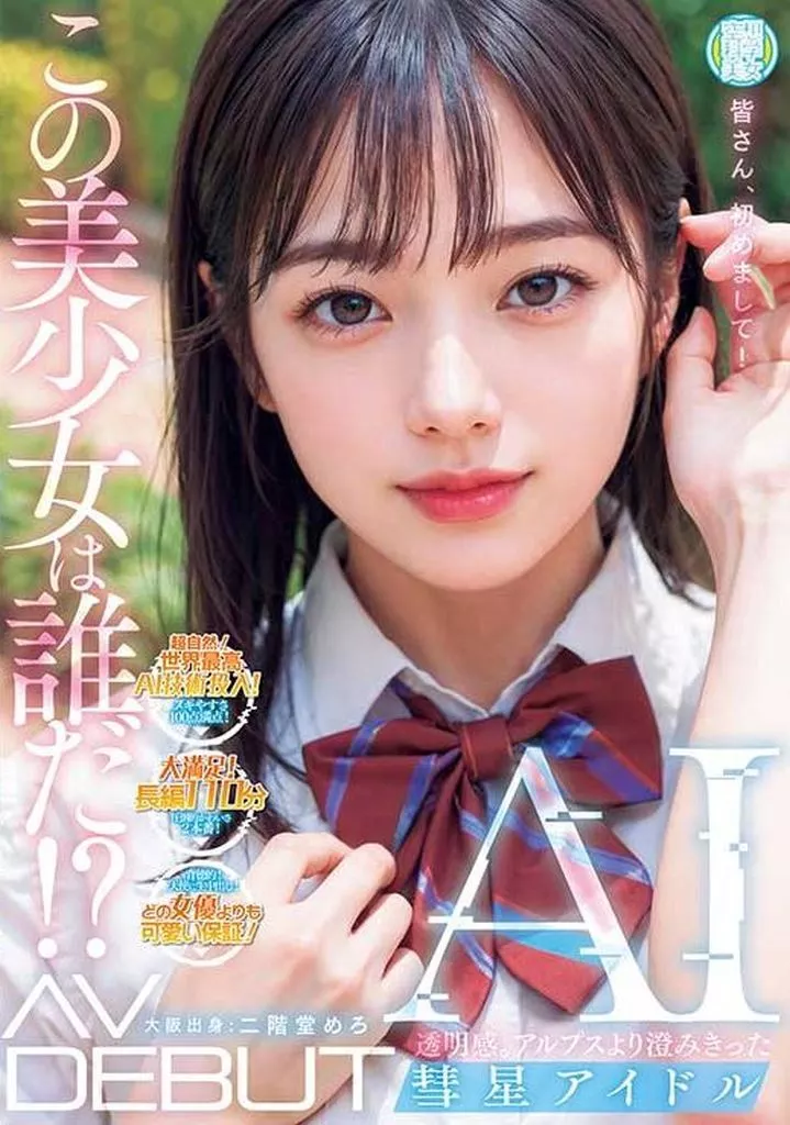 駿河屋 -【アダルト】 この美少女は誰だ!? 透明感。アルプスより澄みきった彗星アイドルAI AV DEBUT / 二階堂めろ（AV）