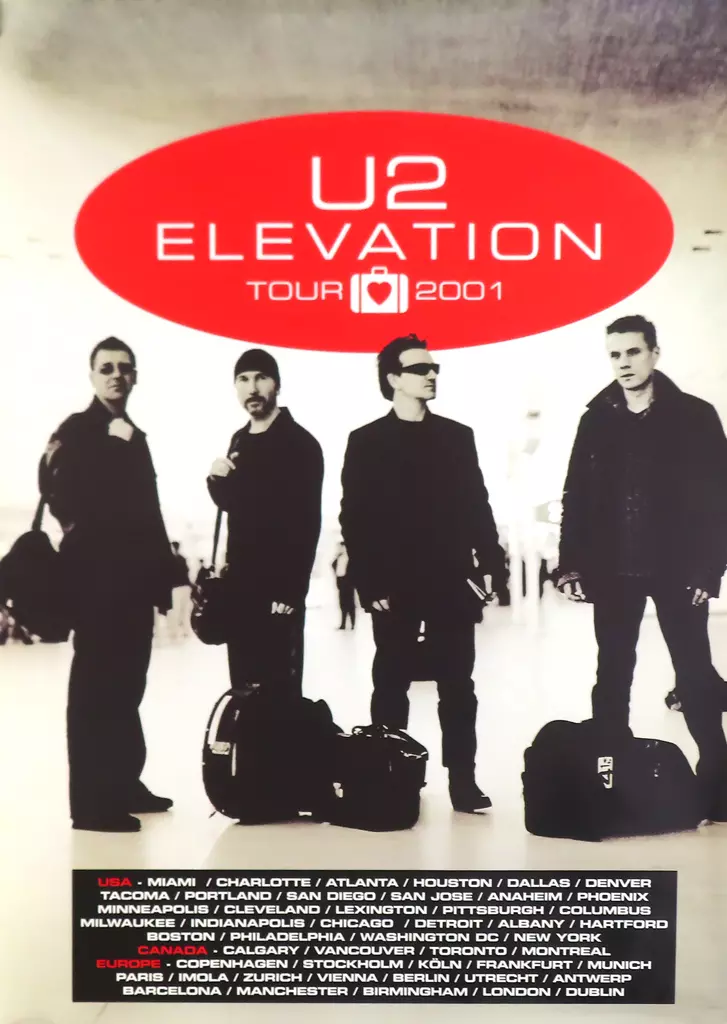駿河屋 - ポスター U2 「ELEVATION TOUR 2001」（その他）