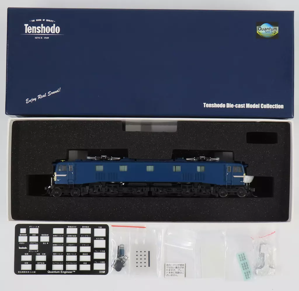 駿河屋 - HOゲージ 1/80 EF58形 大窓 ツララ切有 青/クリーム ビニロックフィルター(カンタム・システム搭載) [72025]（機関車）