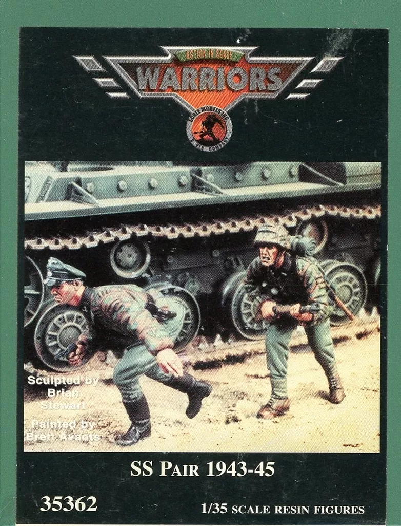 駿河屋 - 1/35 SS Pair 1943-45 Officer/Grenadier Advancing ディティールアップパーツ ...
